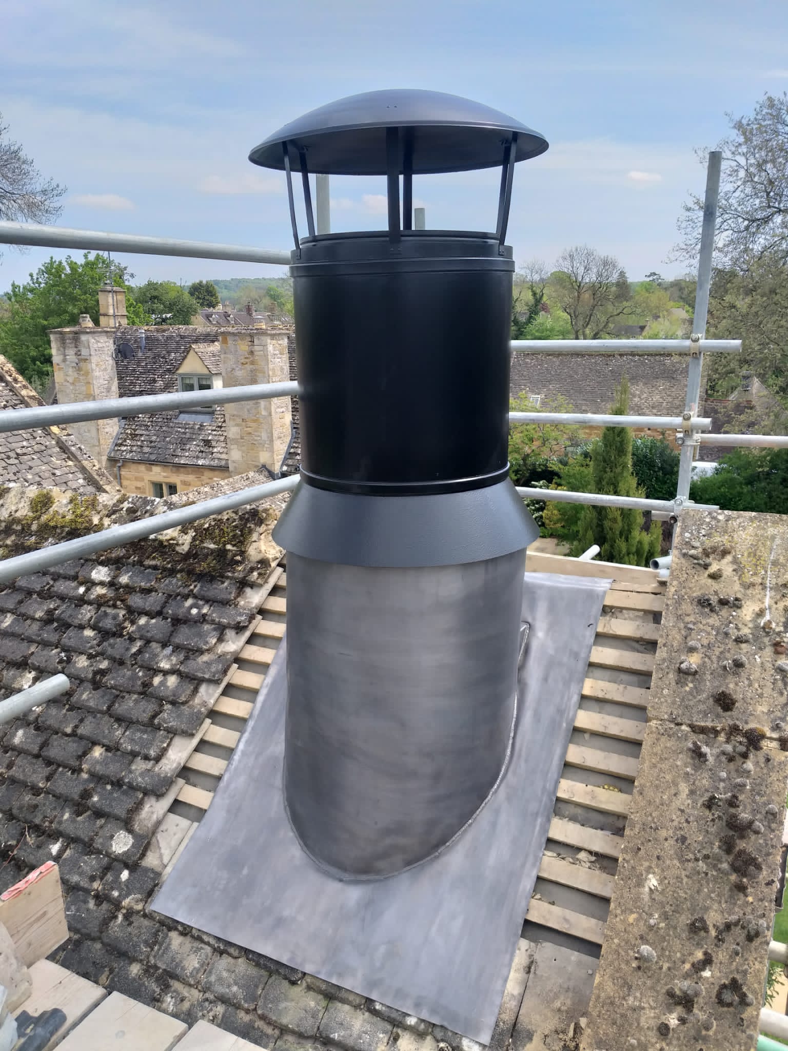 A huge pitched slate! - Leadworx Ireland - Sheet Lead Flashing Supplies