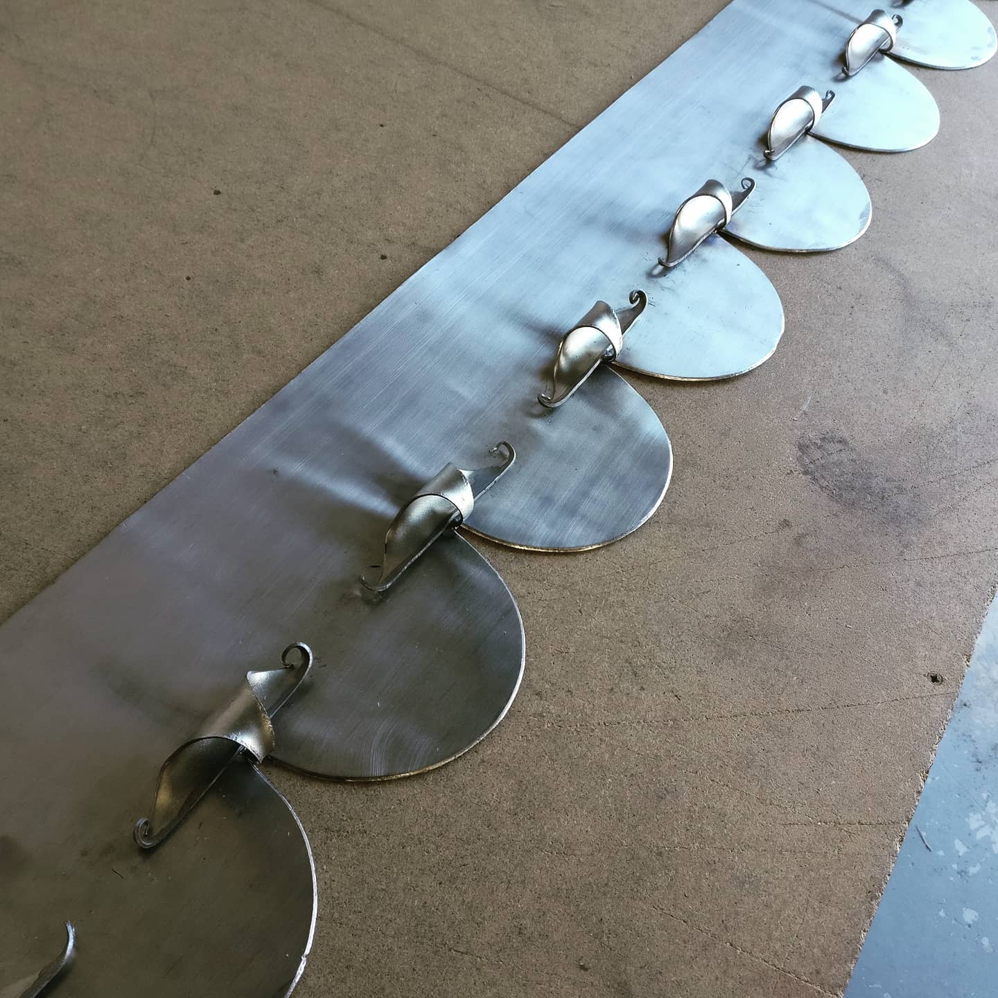 Scalloped lead flashing